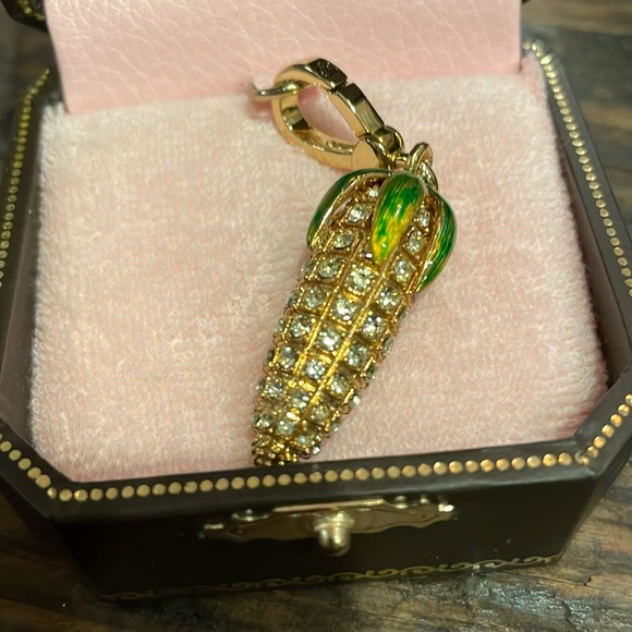 Juicy Couture | Jewelry | Rare Juicy Couture Pave Corn Charm Yjru2334 ...
